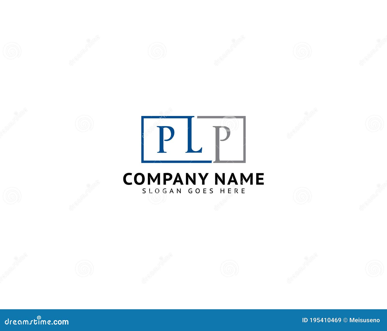 Initial Letter PLP Logo Template Design Stock Vector - Illustration of ...