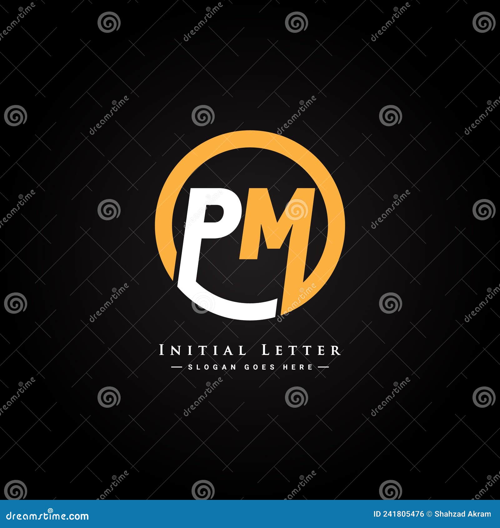 Initial Letter PM Logo, Simple Alphabet Logo Stock Vector ...