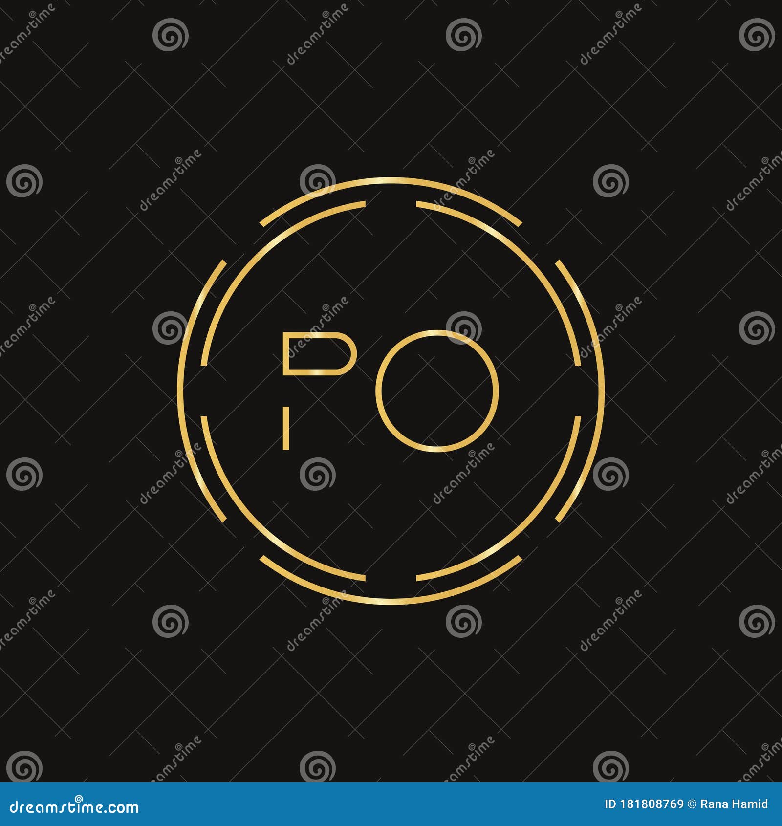 Initial Letter PO Logo Design Vector Template. PO Letter Logo Design ...