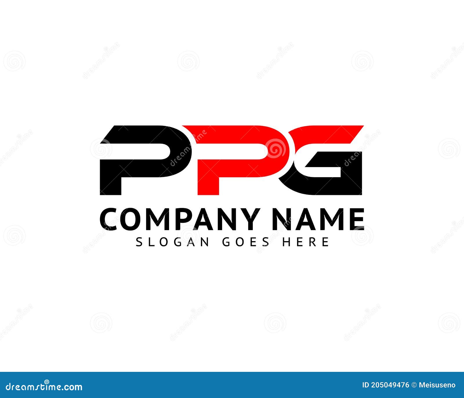 Initial Letter PPG Logo Template Design Stock Vector - Illustration of ...