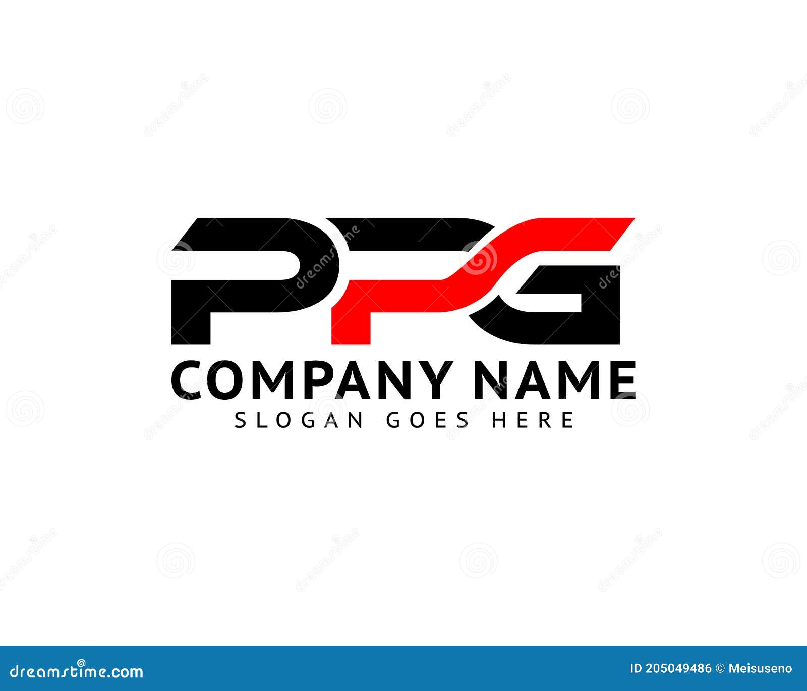 Initial Letter PPG Logo Template Design Stock Vector - Illustration of ...