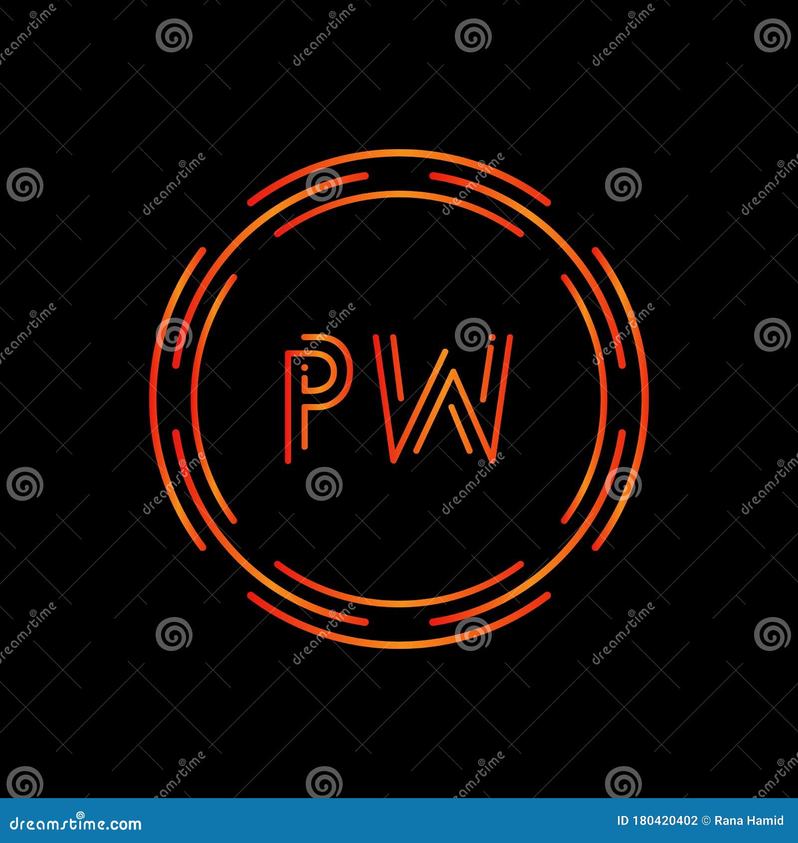 Initial Letter PW Logo Design Vector Template. PW Letter Logo Design ...