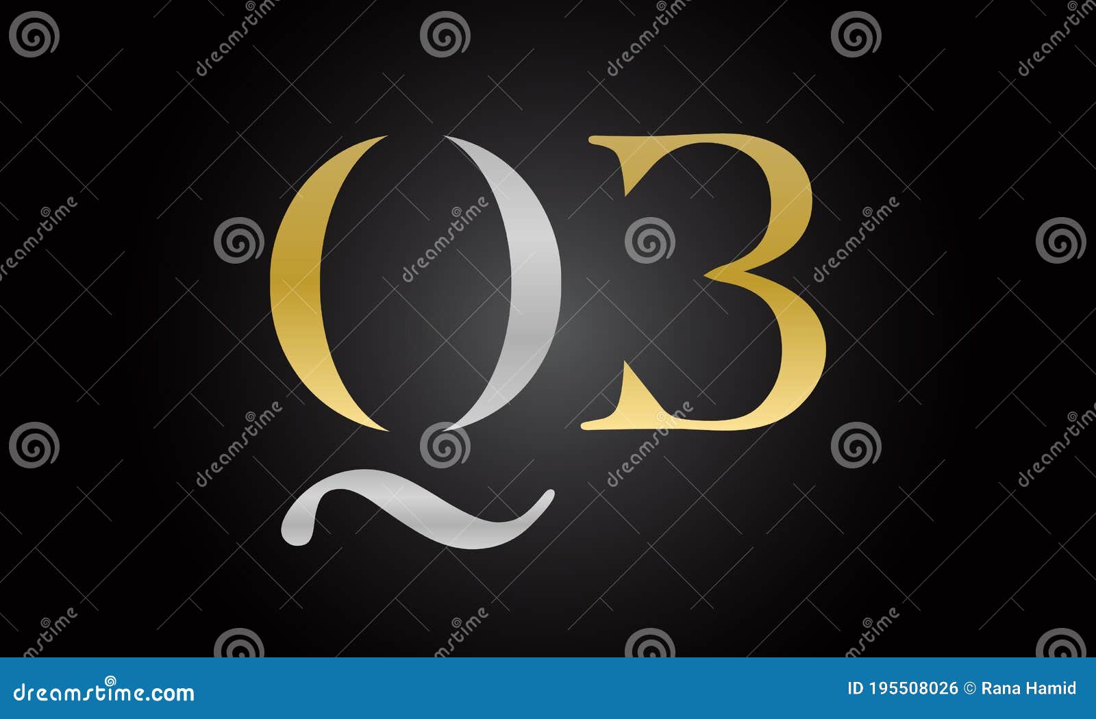 Initial Letter QB Logo Design with Creative Modern Business Typography ...