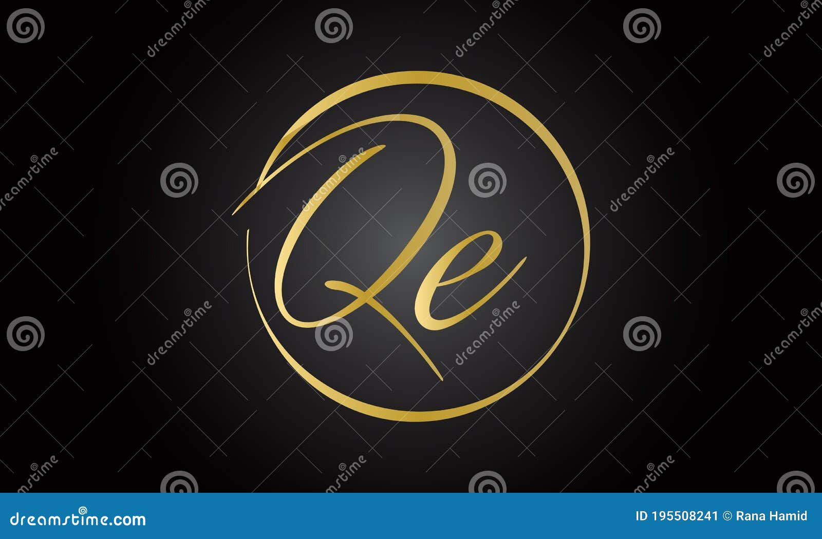 Initial Letter QE Logo Design with Modern Business Typography Vector ...