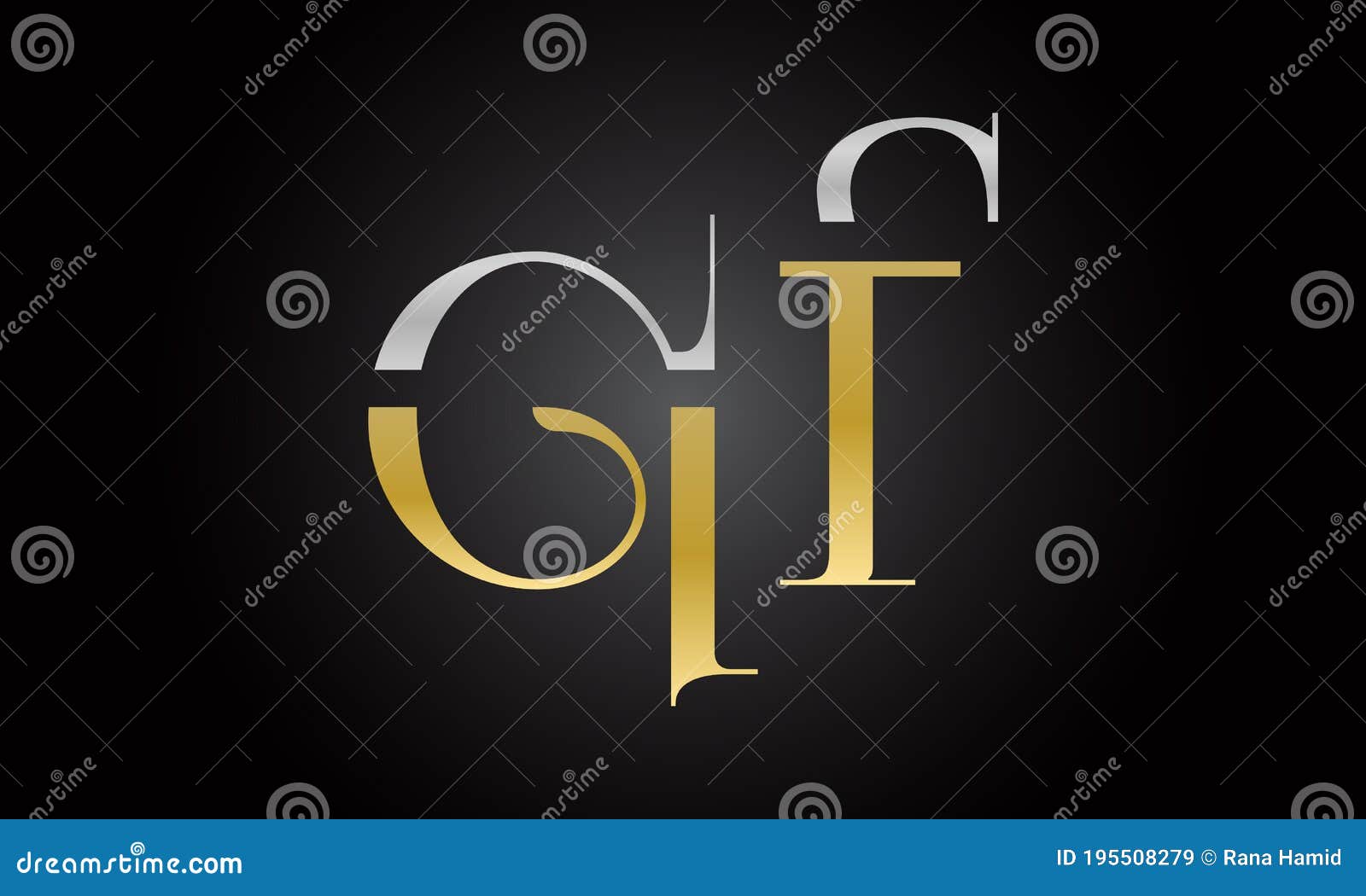Initial Letter QF Logo Design with Modern Business Typography Vector ...