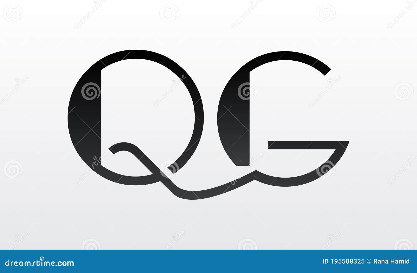 Initial Letter QG Logo Design with Modern Business Typography Vector ...