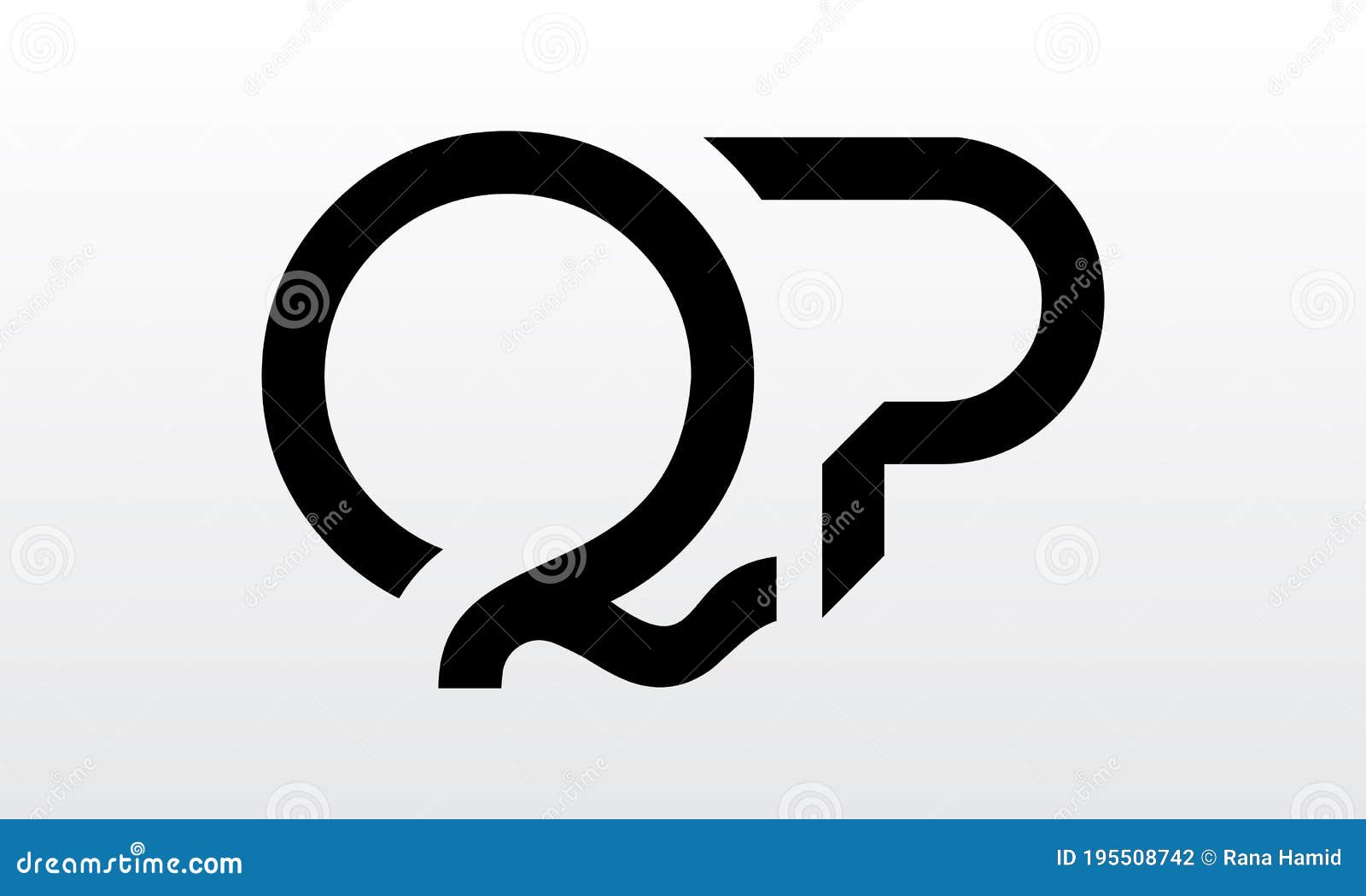 Initial Letter QP Logo Design with Modern Business Typography Vector ...