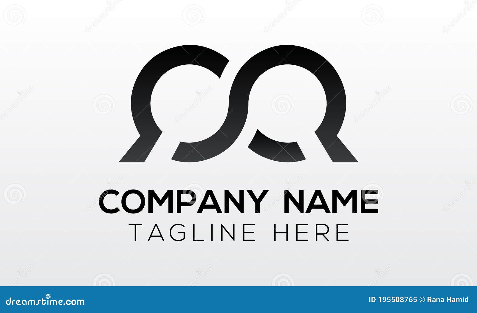 Initial Letter QQ Logo Design with Modern Business Typography Vector ...