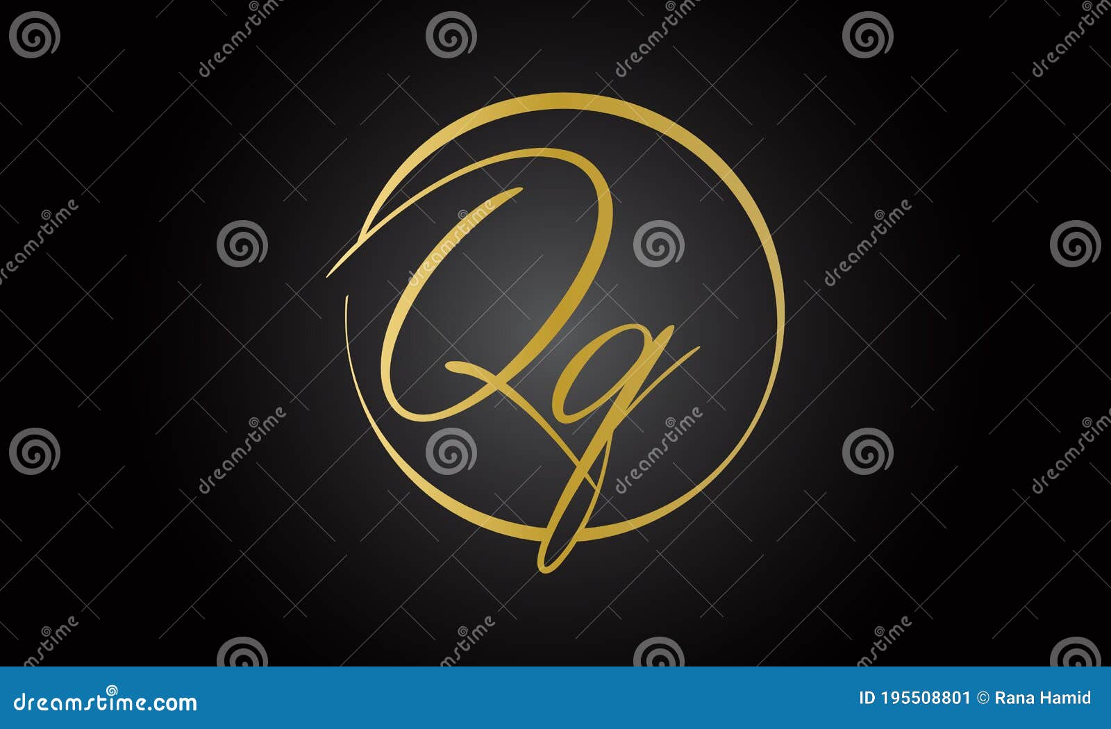Initial Letter QQ Logo Design with Modern Business Typography Vector ...