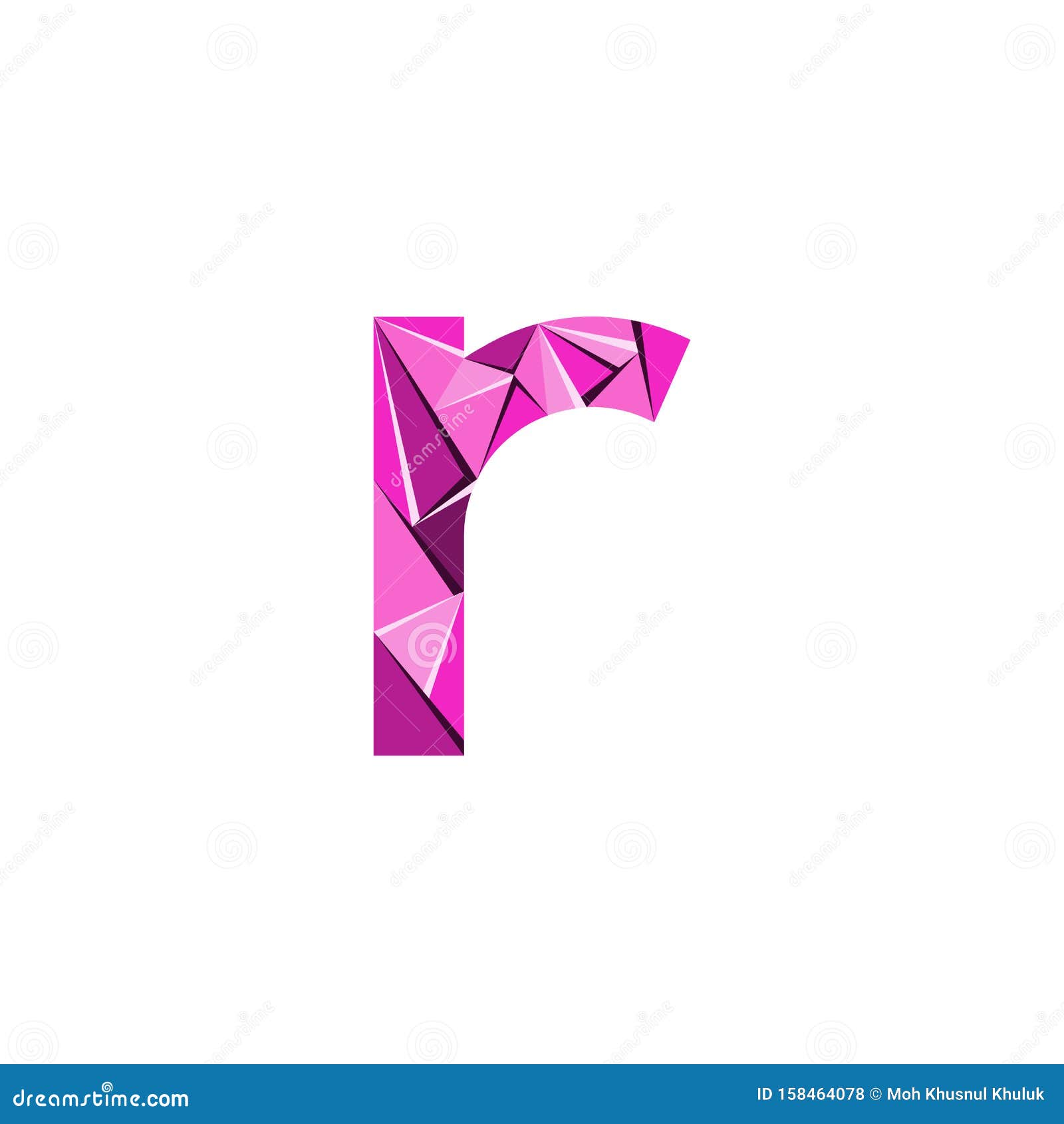 Initial Letter R Abstract Triangle Logo Vector Stock Vector ...