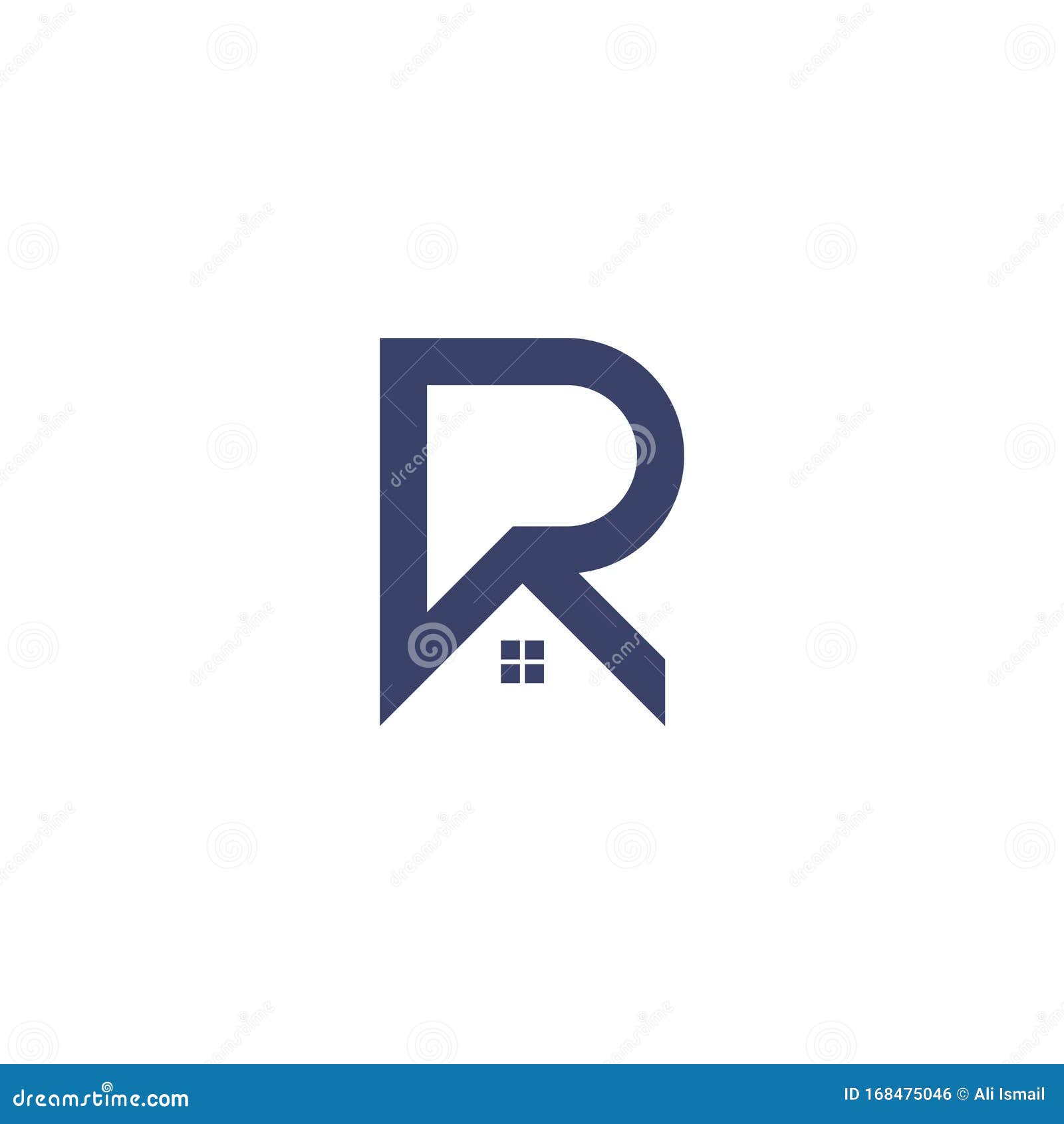 Initial Letter R and Home Logo Stock Vector - Illustration of business ...