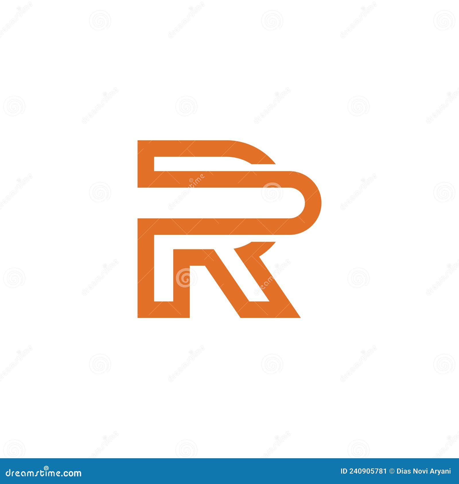 Initial Letter R Initial Logo Design Concept Stock Vector ...