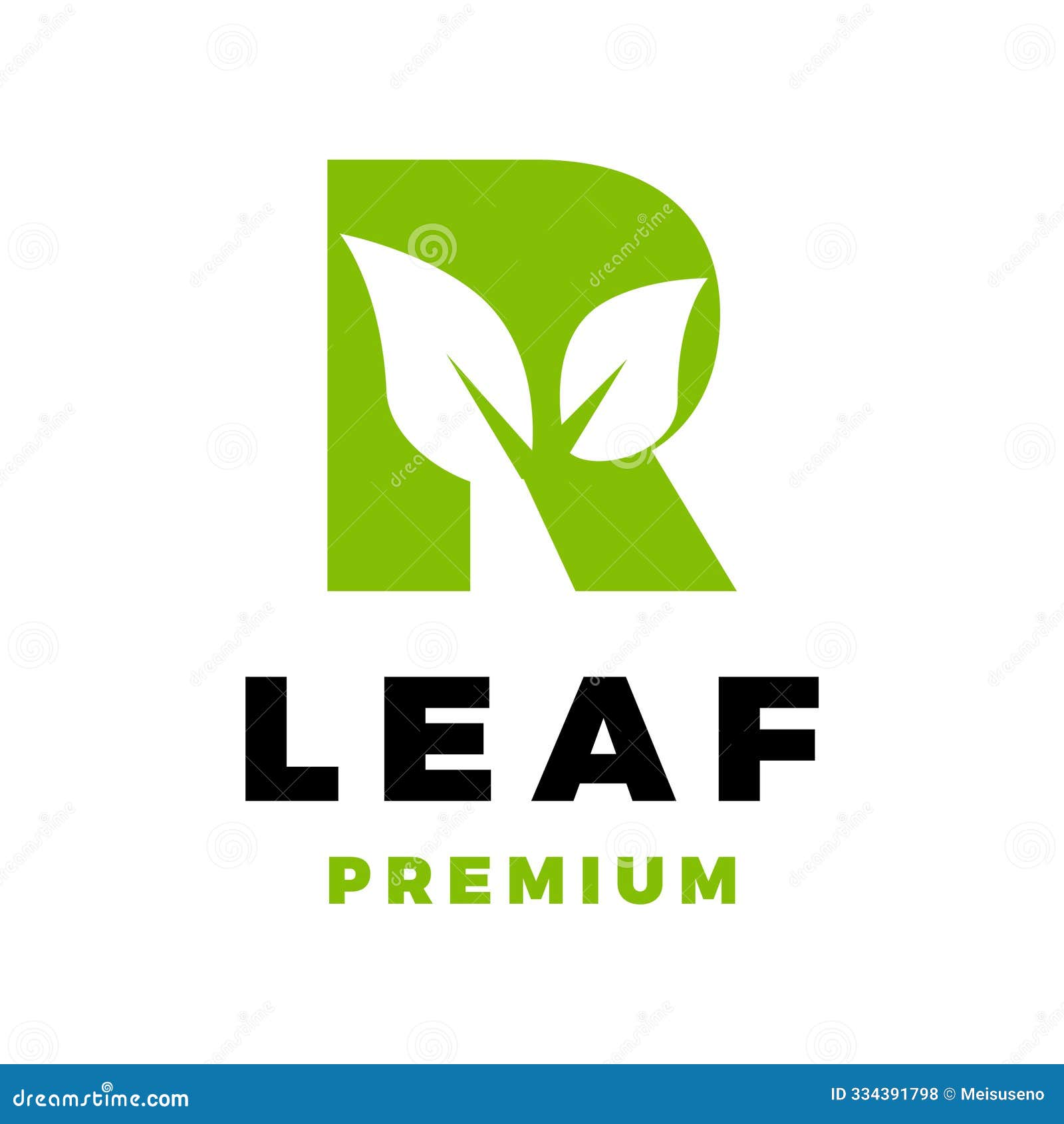 Initial Letter R Leaf Icon Vector Logo Template Illustration Design ...