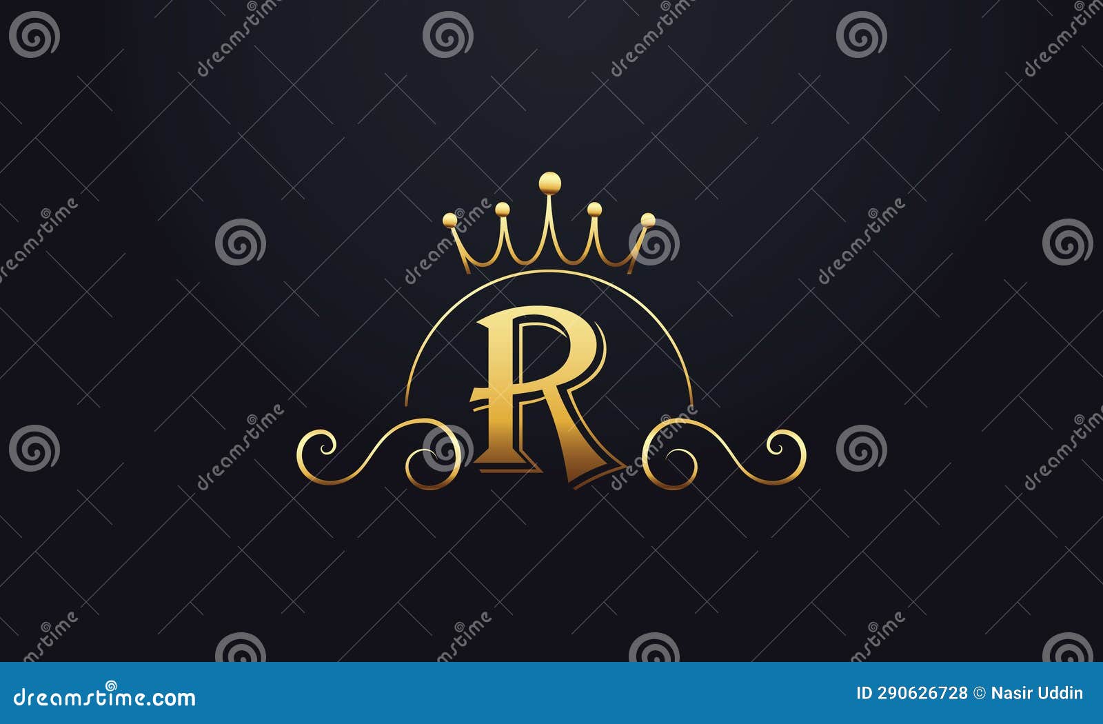 Letter R Logo Crown Stock Illustrations – 717 Letter R Logo Crown Stock ...