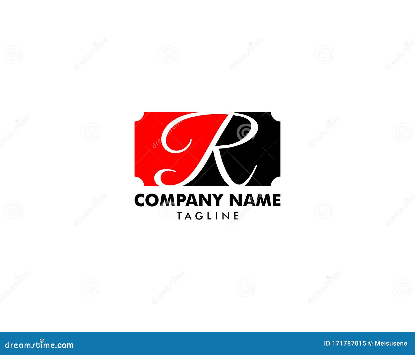Initial Letter R Logo Template Design Stock Vector - Illustration of ...