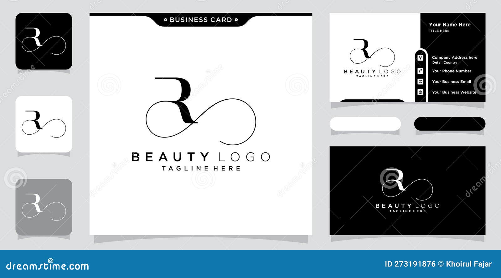 Initial Letter R Luxury Logo Design Vector Stock Vector - Illustration ... Initial Letter R Luxury Logo Design Vector Stock Vector - Illustration ...