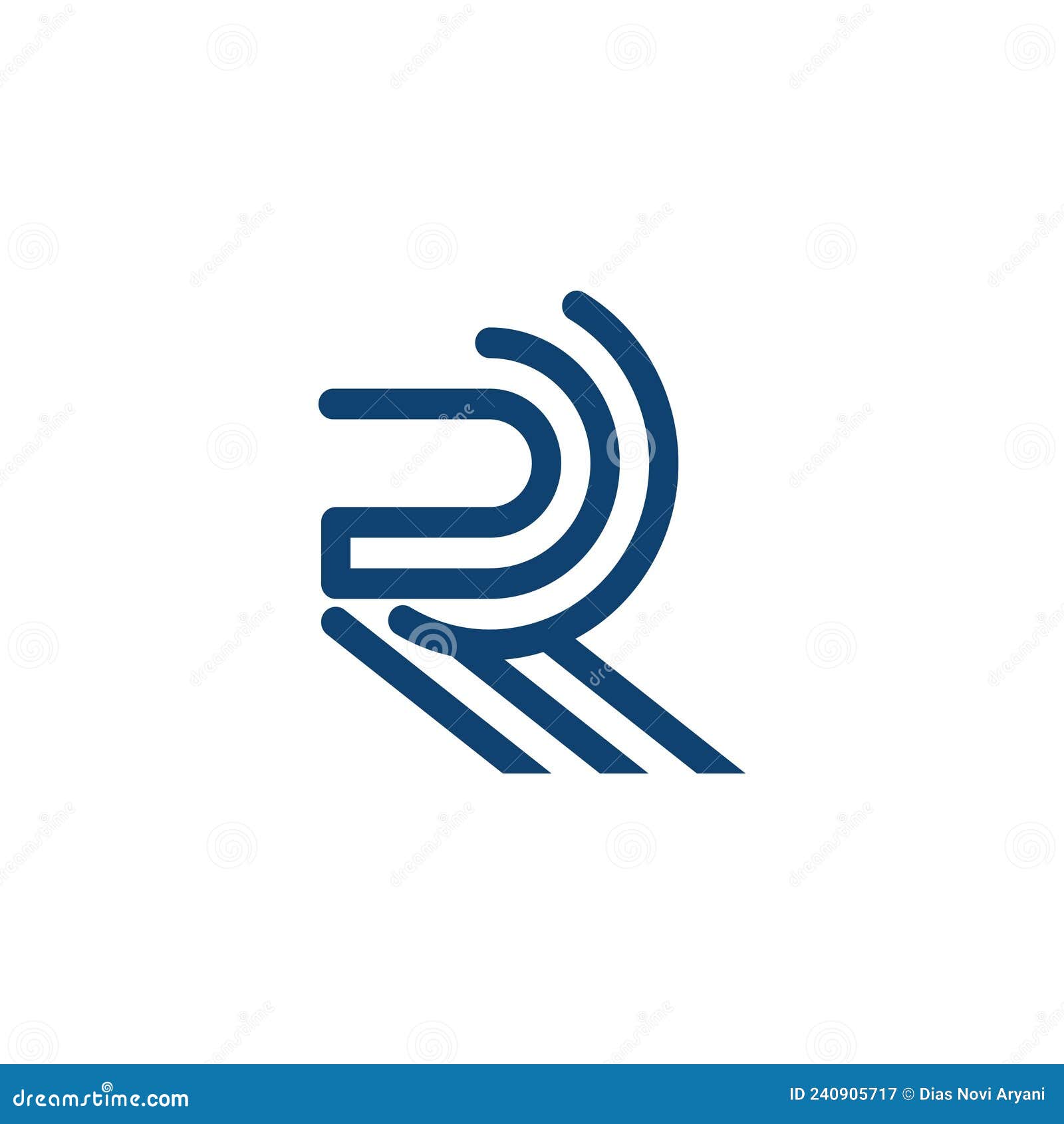 Initial Letter R Vector Logo Design Template Stock Vector ...