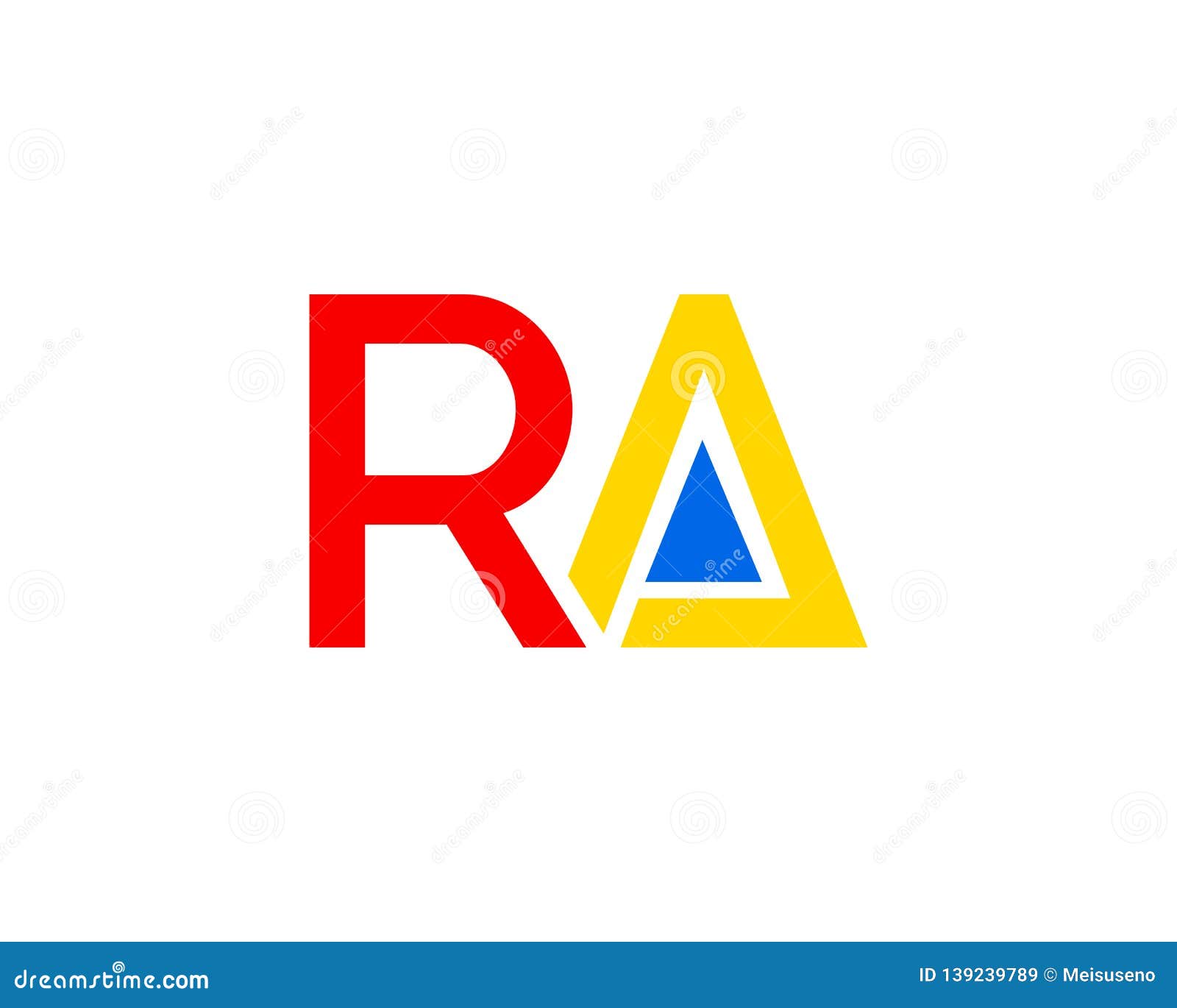 Initial Letter RA Logo Template Design Stock Vector - Illustration of ...
