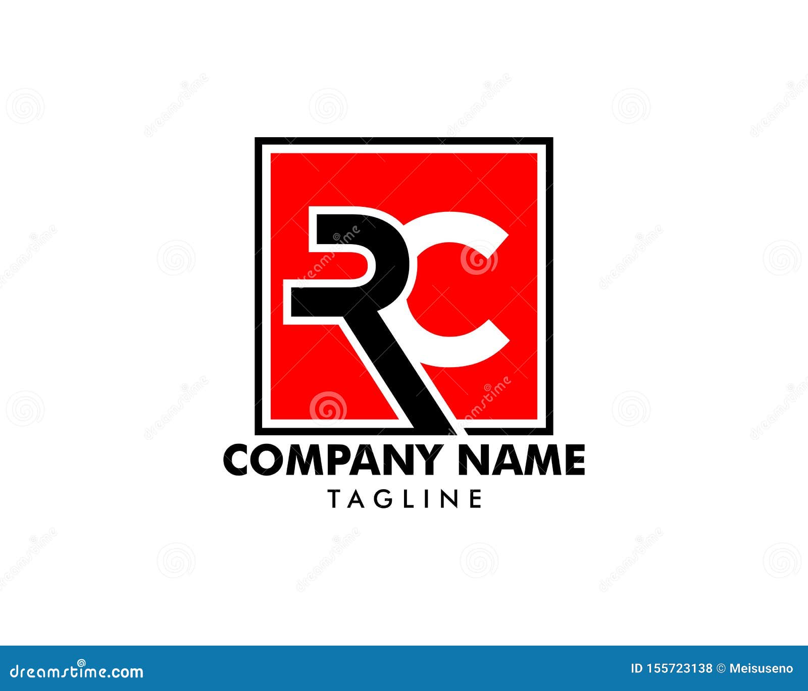 Initial Letter RC Logo Template Design Stock Vector - Illustration of ...