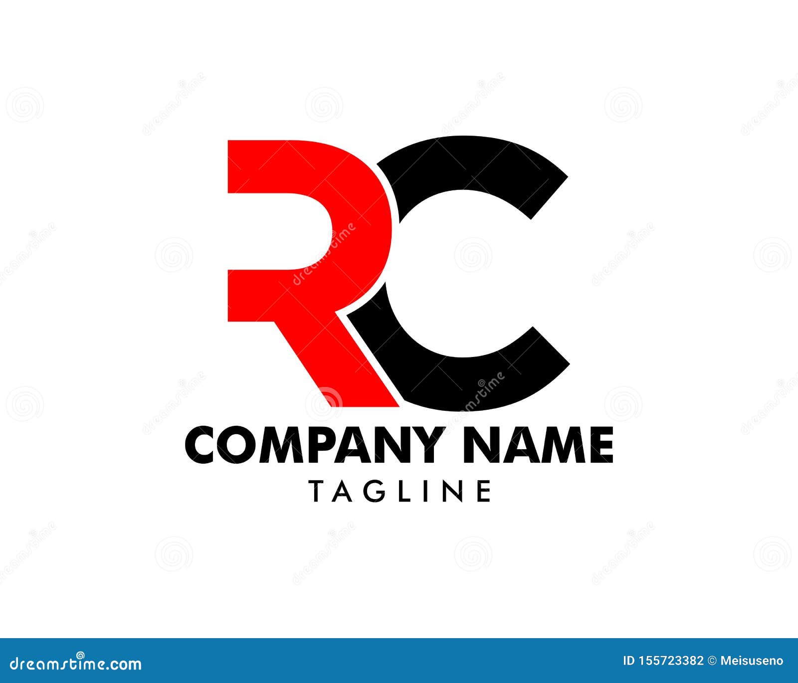Initial Letter RC Logo Template Design Stock Vector - Illustration of ...