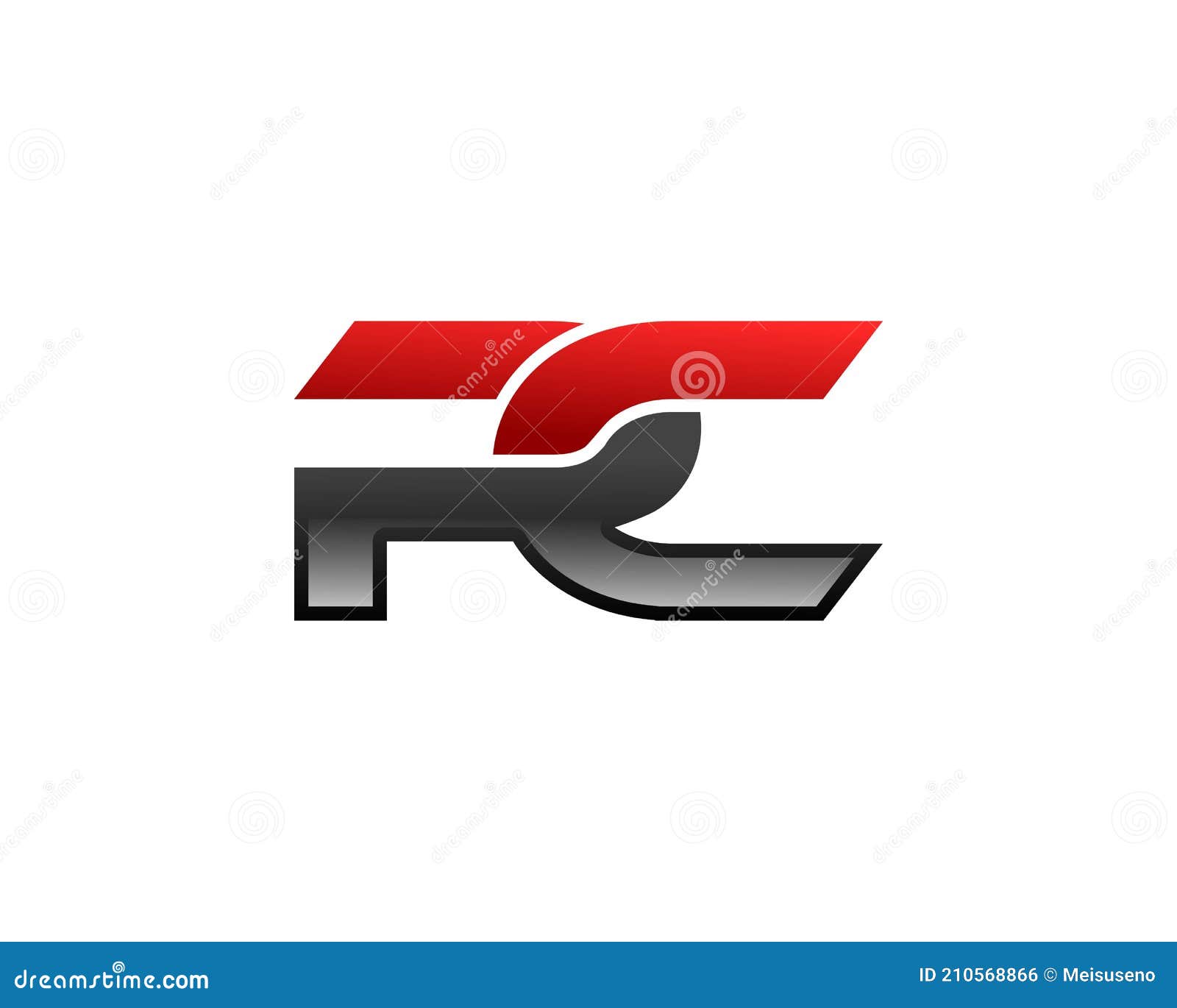 Initial Letter RC Logo Template Design Stock Vector - Illustration of ...