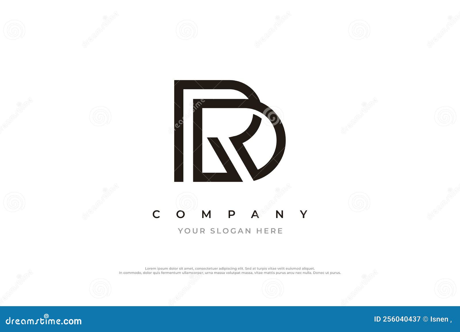 Initial Letter RD Logo or DR Logo Design Vector Stock Vector ...
