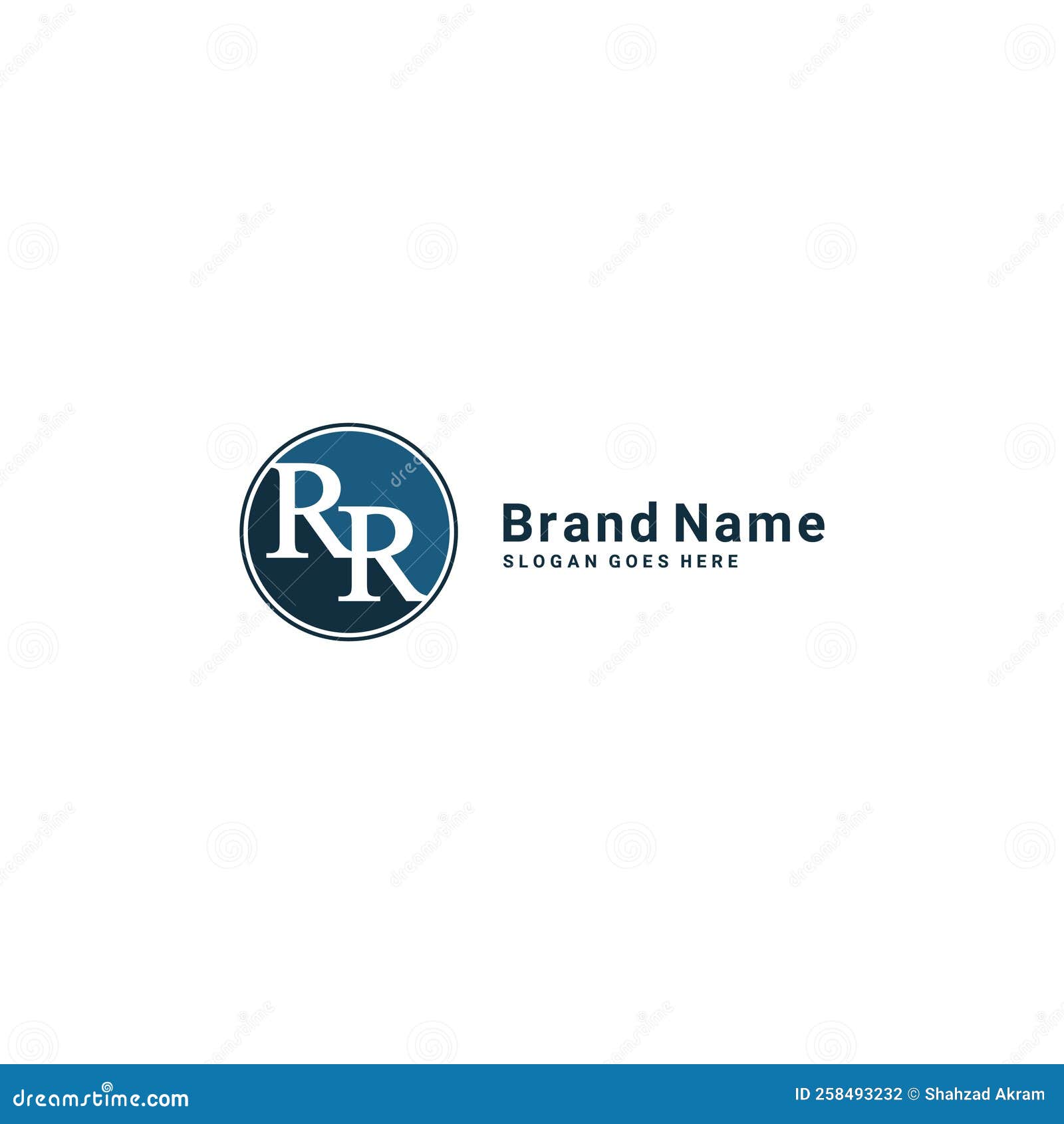 Initial Letter RR Logo - Simple Monogram Logo Stock Vector ... Initial Letter RR Logo - Simple Monogram Logo Stock Vector ...