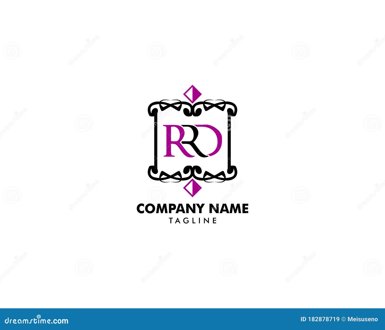 Initial Letter RRD Design Logo Stock Vector - Illustration of graphic ...