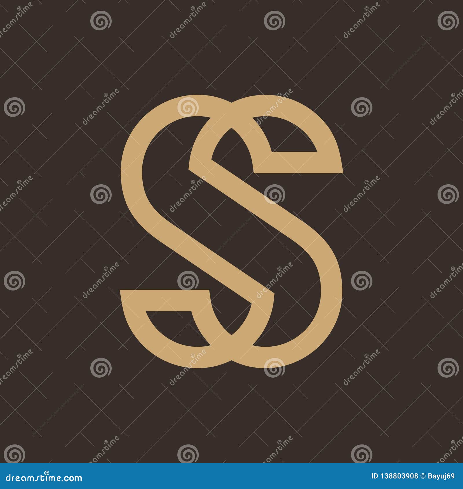 Initial Letter S Design Template Stock Vector - Illustration of ...