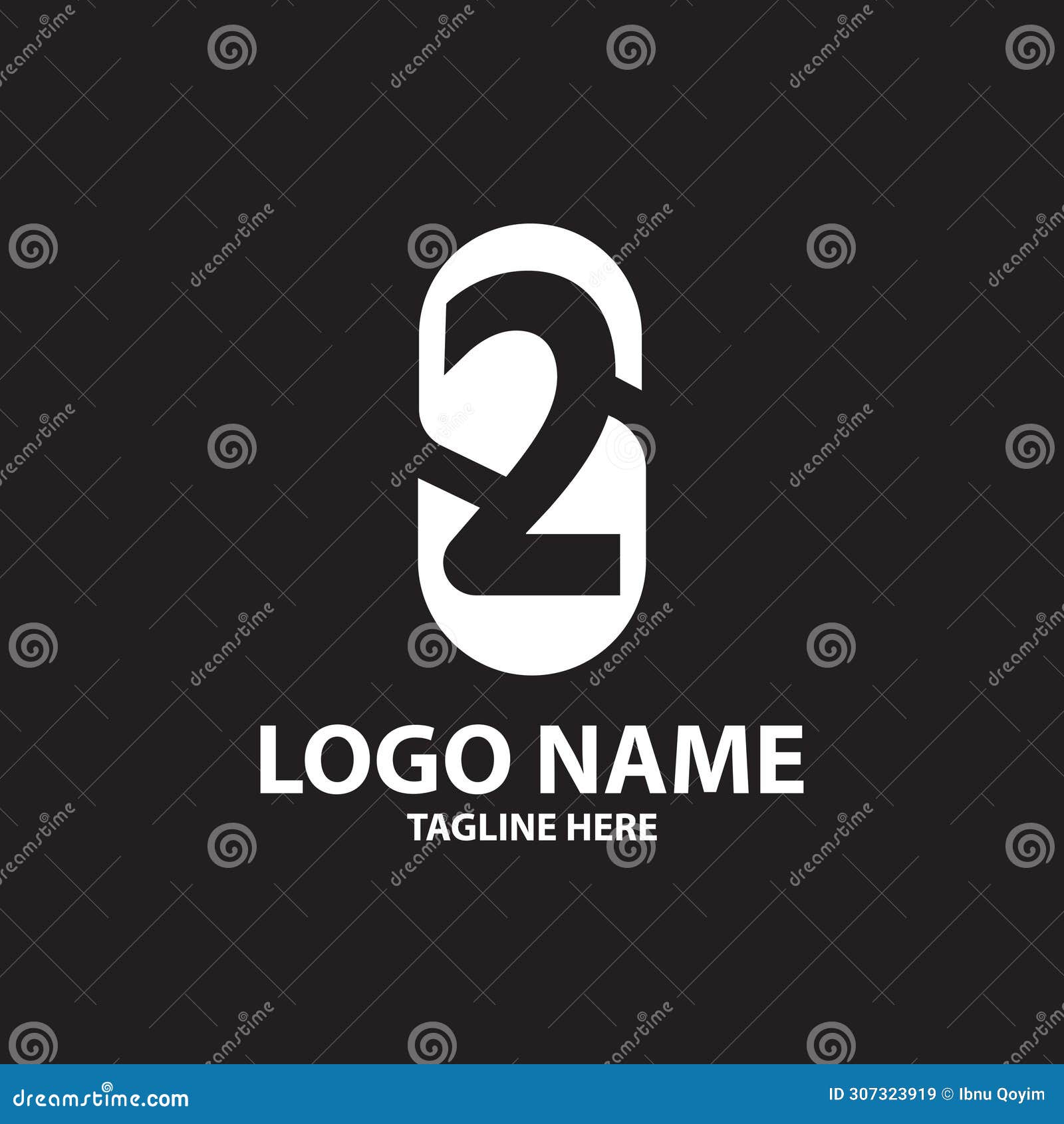 Initial Letter S2 Logo Design Vector Stock Vector - Illustration of ...