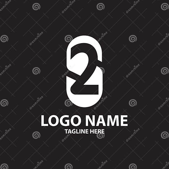 Initial Letter S2 Logo Design Vector Stock Vector - Illustration of ...