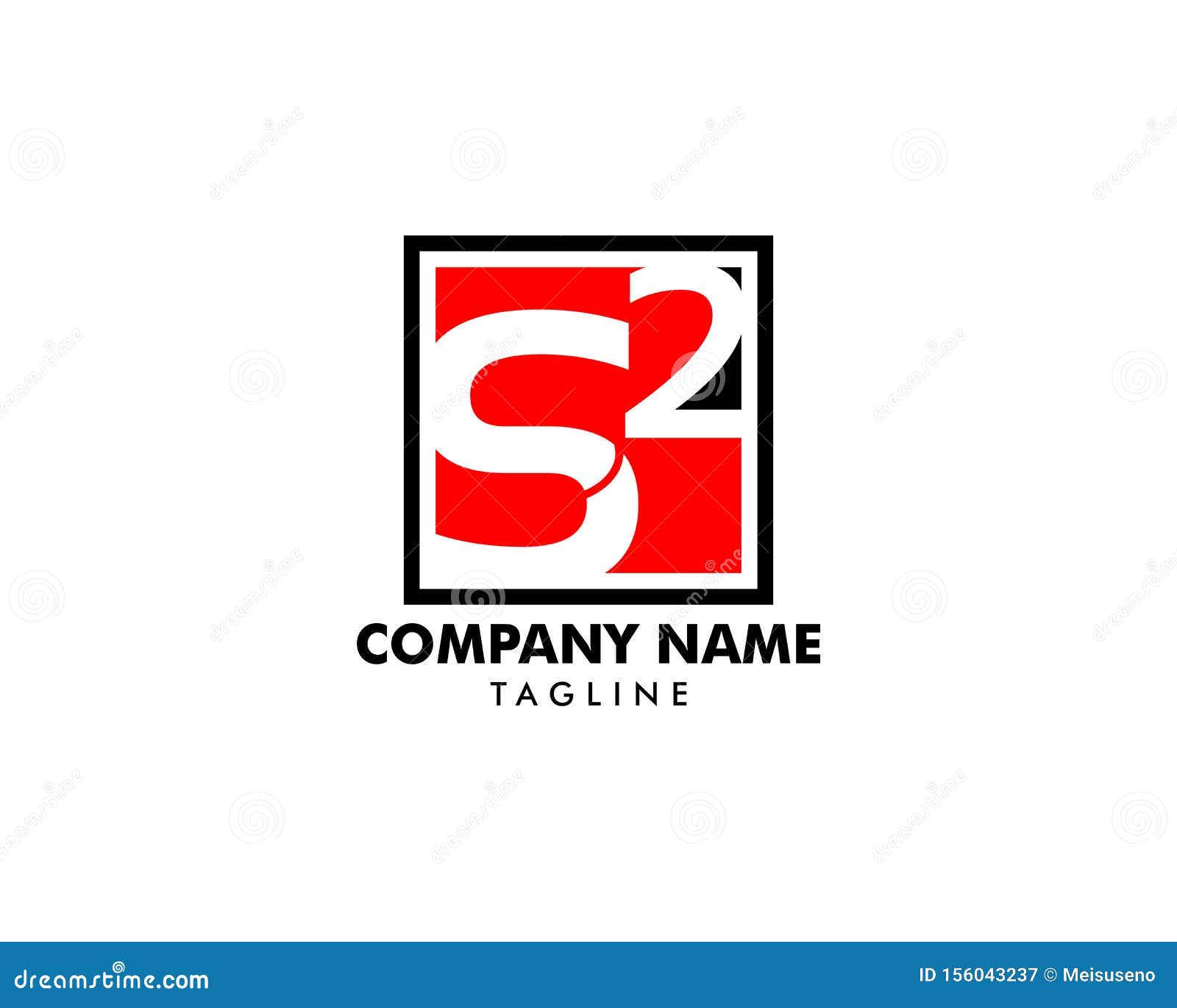 Initial Letter S2 Logo Icon Design Template Stock Vector - Illustration ...