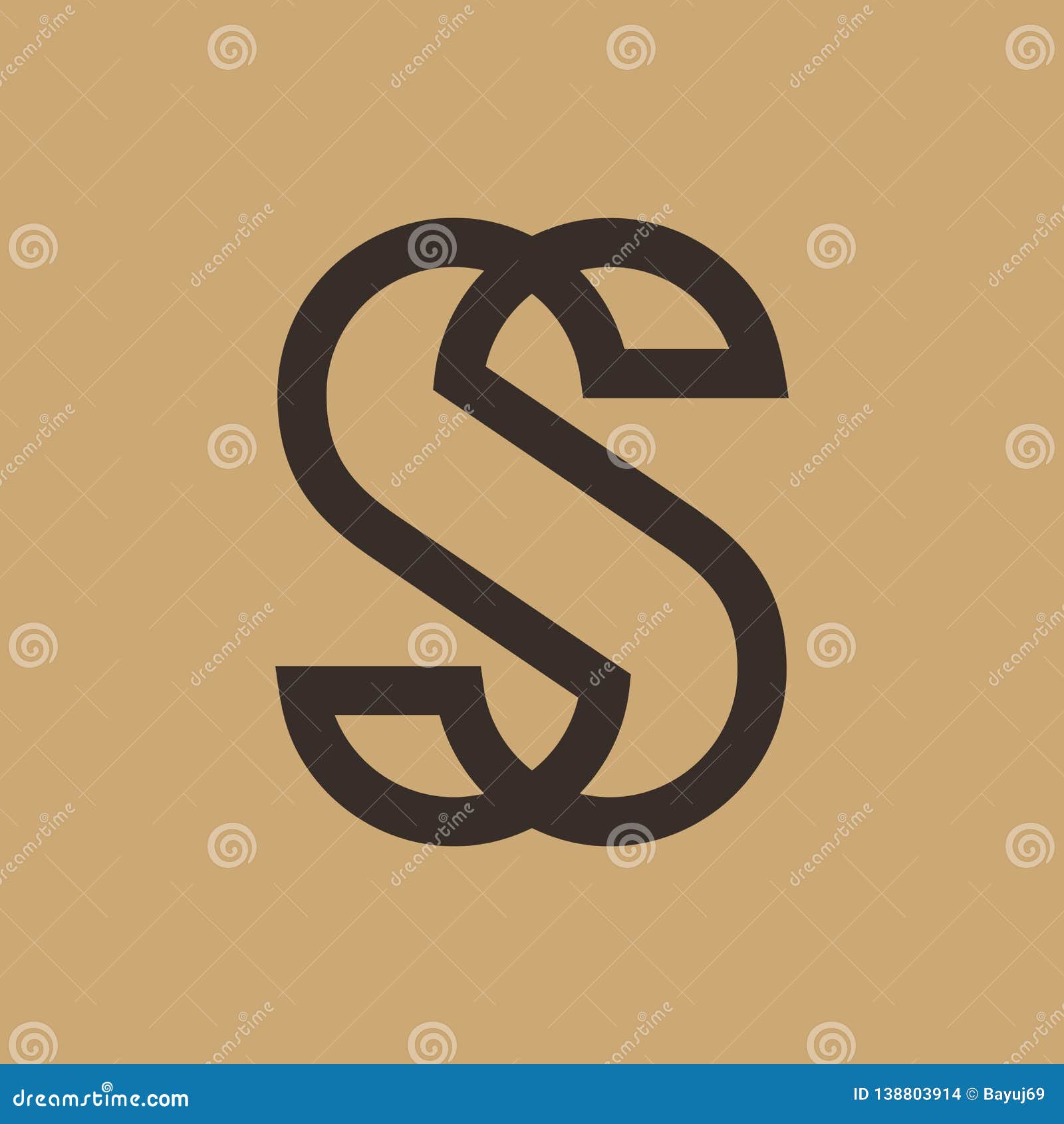 Initial Letter S Design Template Stock Vector - Illustration of letter ...
