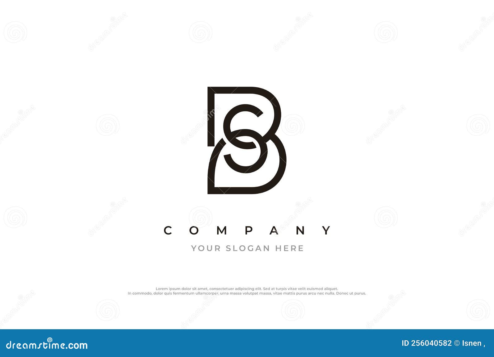 Initial Letter SB or BS Logo Design Vector Stock Vector - Illustration ...
