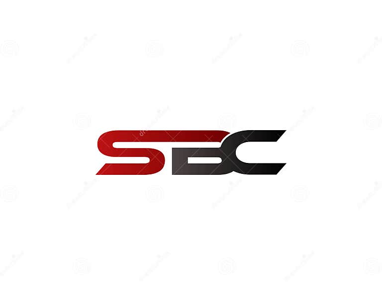 Initial Letter SBC Logo Template Design Stock Vector - Illustration of ...
