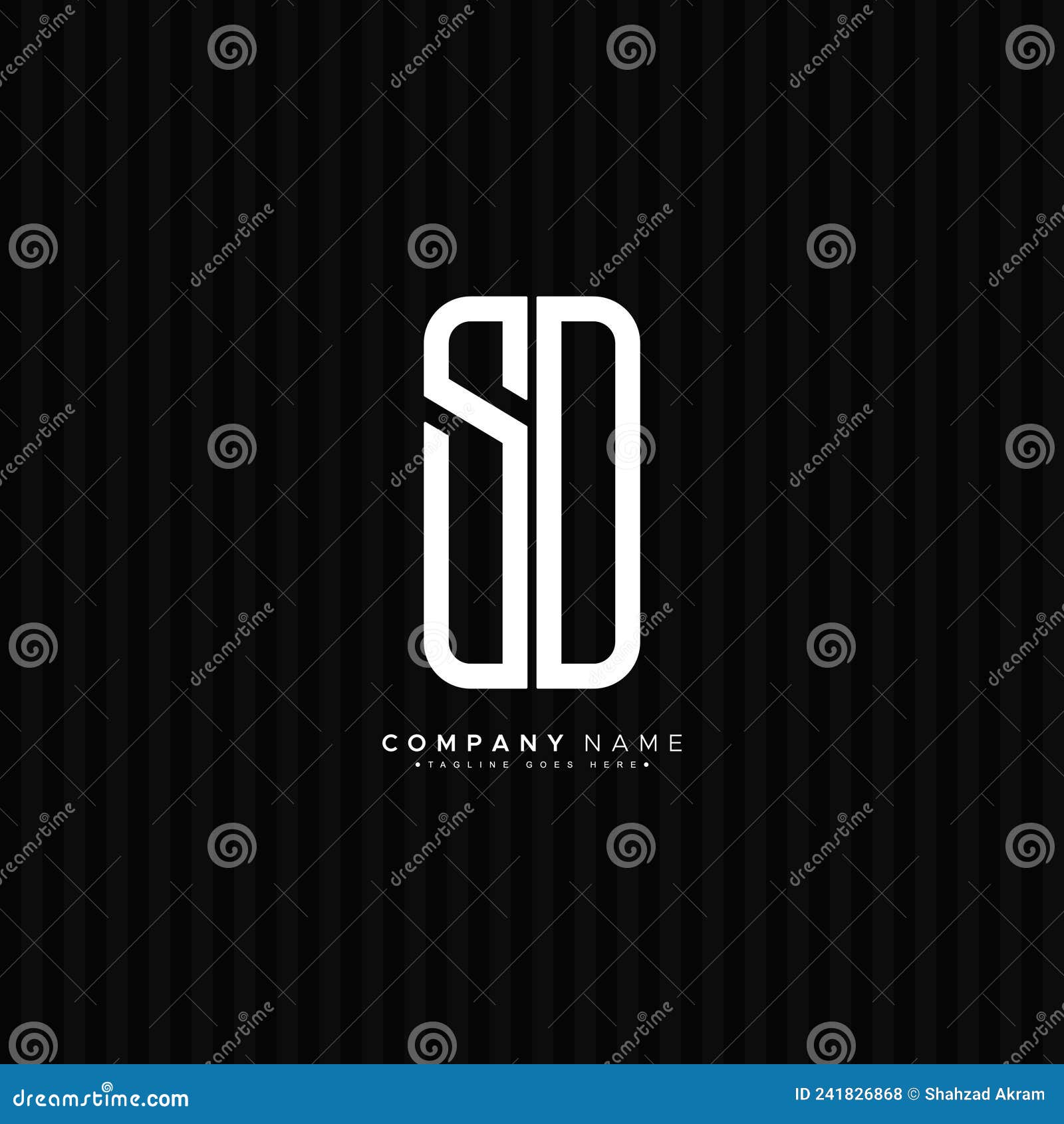 Initial Letter SD Logo - Simple Business Logo Stock Vector ...