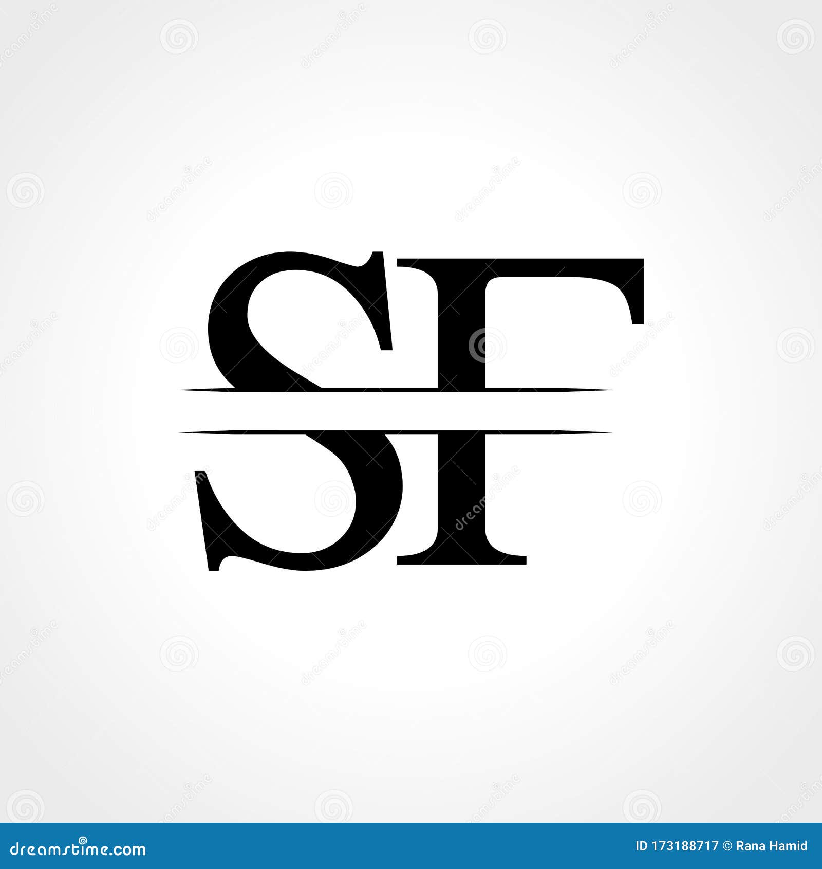 Initial Letter SF Logo Design Vector Template. SF Letter Logo Design ...