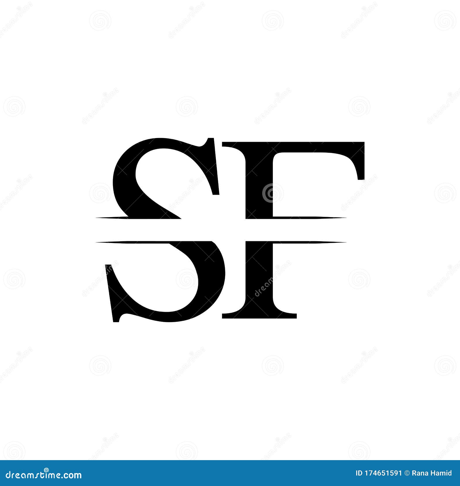Initial Letter SF Logo Design Vector Template. SF Letter Logo Design ...