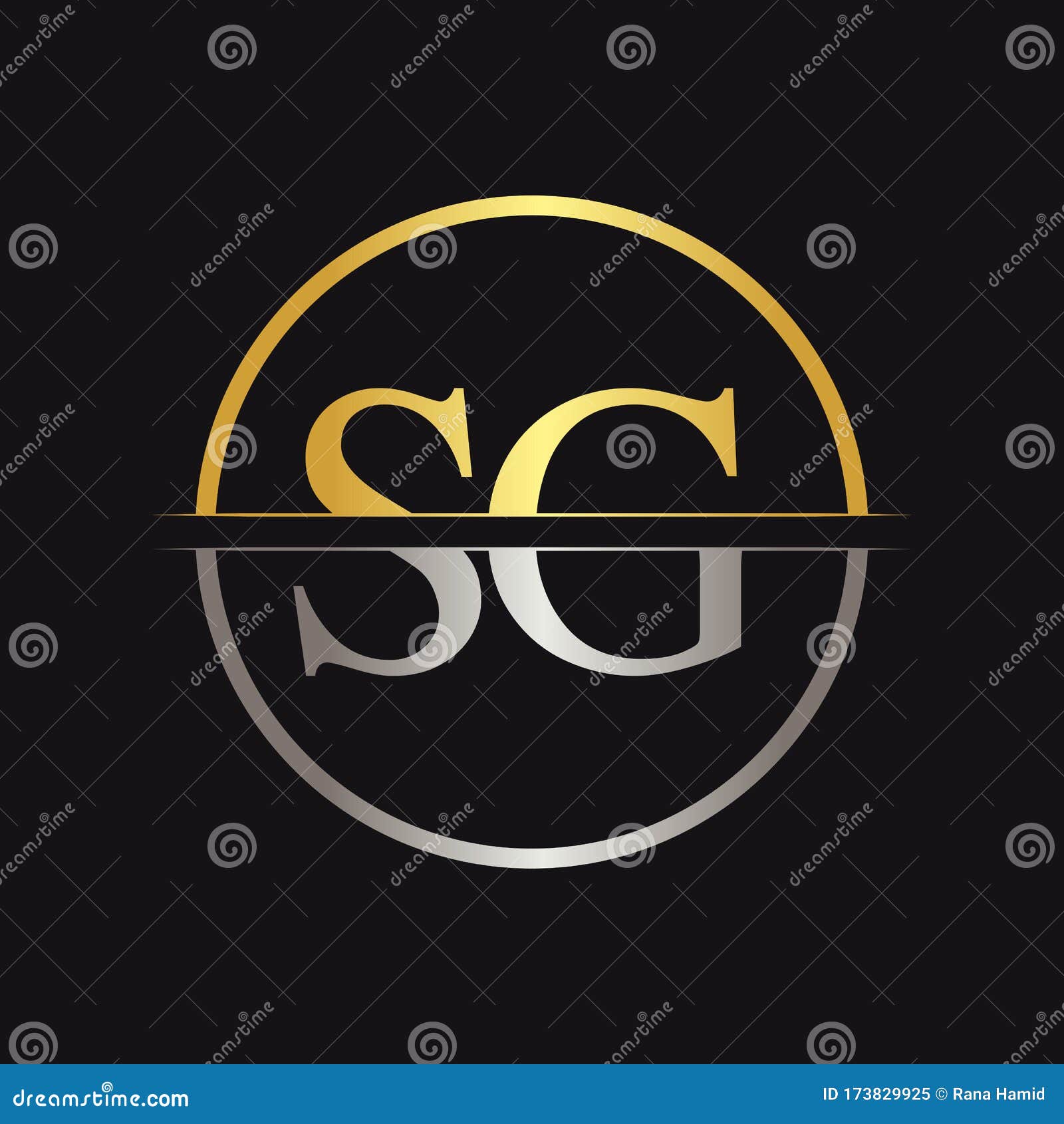 Initial Letter SG Logo Design Vector Template. SG Letter Logo Design ...