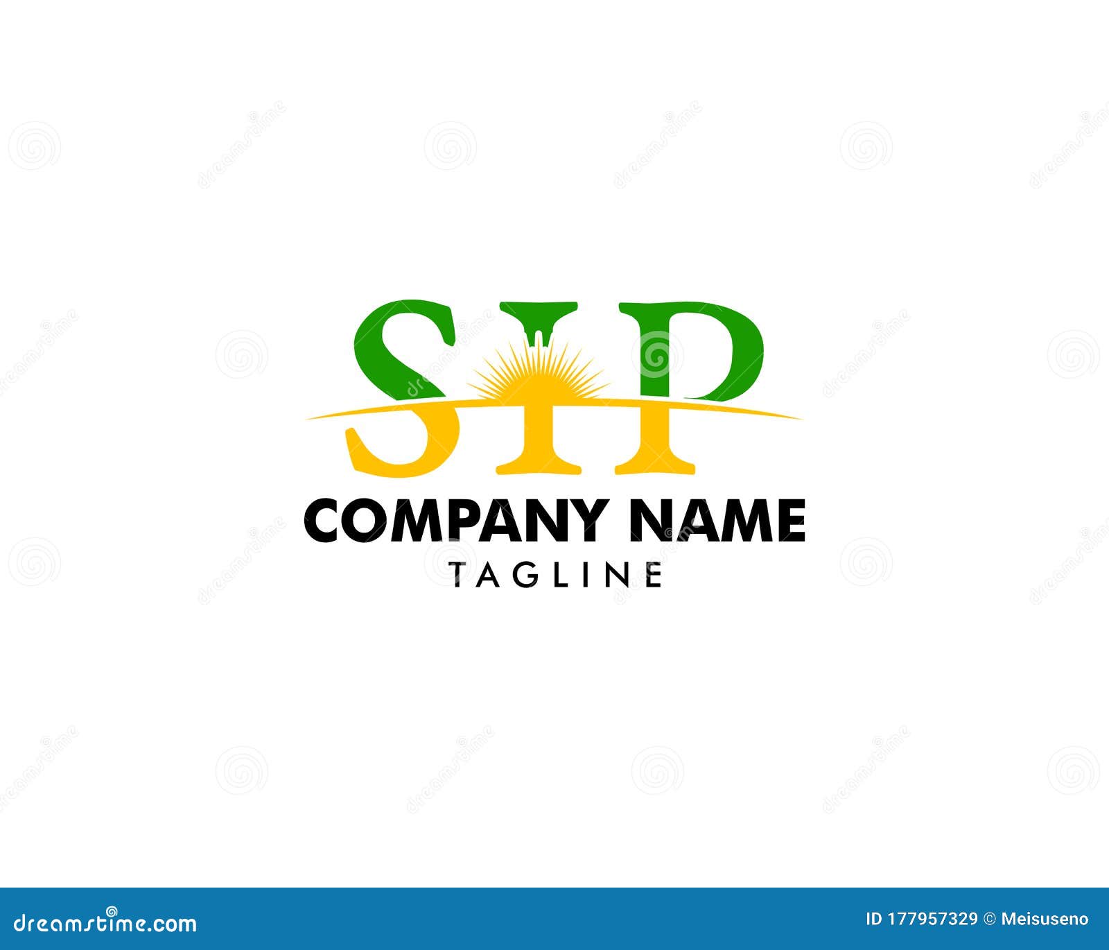 Initial Letter SIP Logo Template Design Stock Vector - Illustration of ...