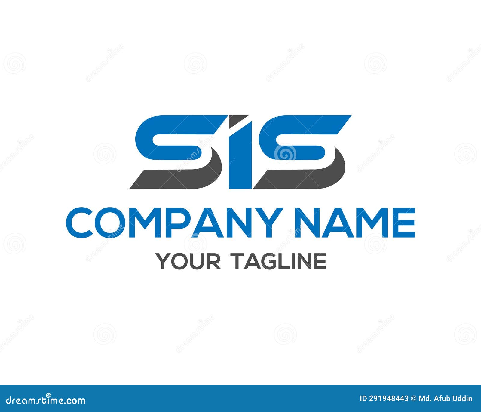 Initial Letter SIS Abstract Logo Design. Stock Vector - Illustration of ...