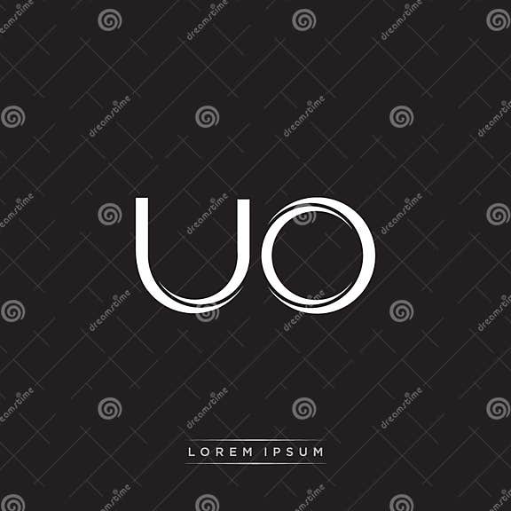 UO Initial Letter Split Lowercase Logo Modern Monogram Template ...