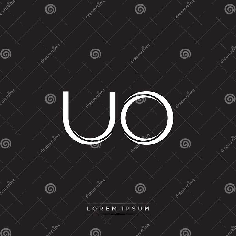 UO Initial Letter Split Lowercase Logo Modern Monogram Template ...