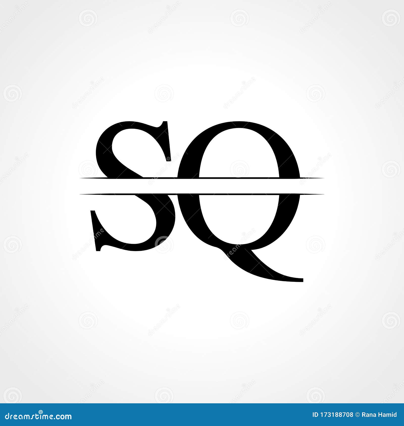 Initial Letter SQ Logo Design Vector Template. SQ Letter Logo Design ...