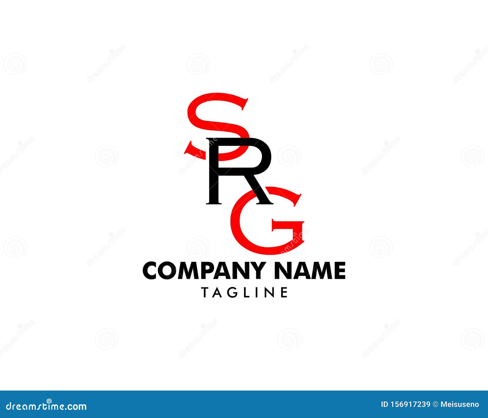 Initial Letter SRG Logo Template Design Stock Vector - Illustration of ...