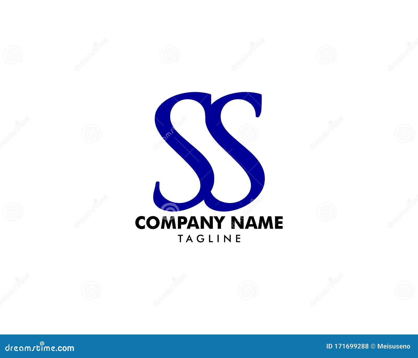 Initial Letter SS Logo Template Design Stock Vector - Illustration of ...