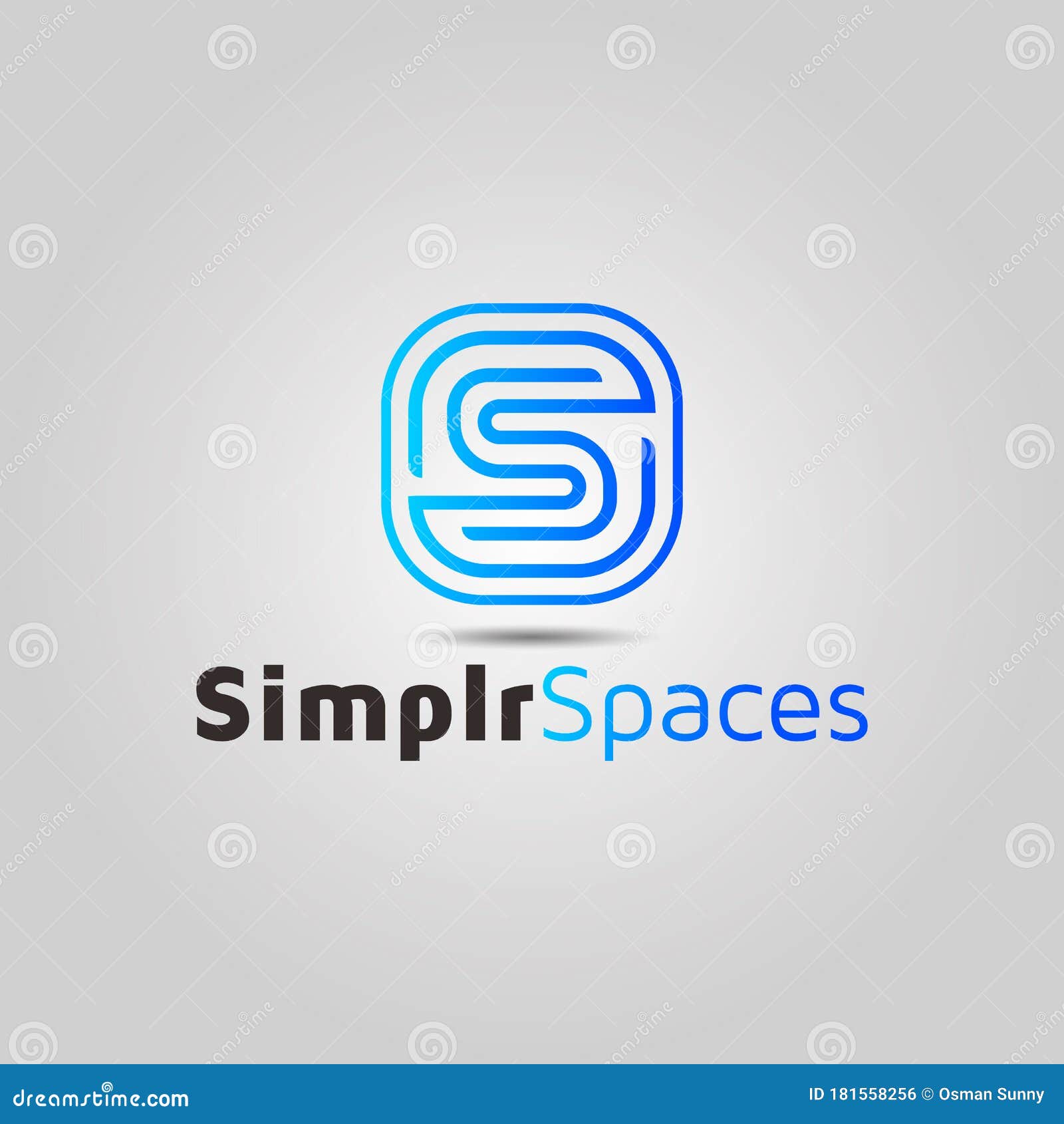Initial Letter SS Modern Minimalist Logo Design Stock Vector ...