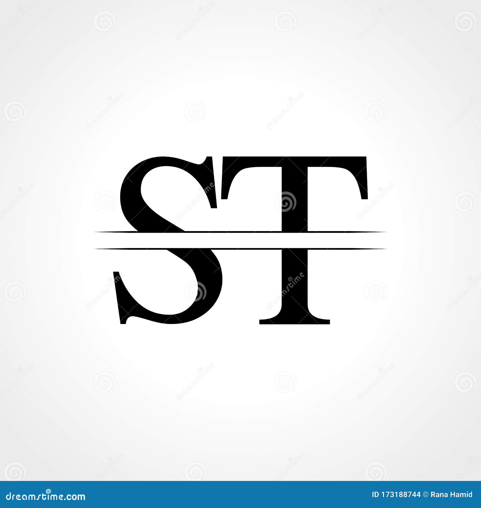 Initial Letter ST Logo Design Vector Template. ST Letter Logo Design ...