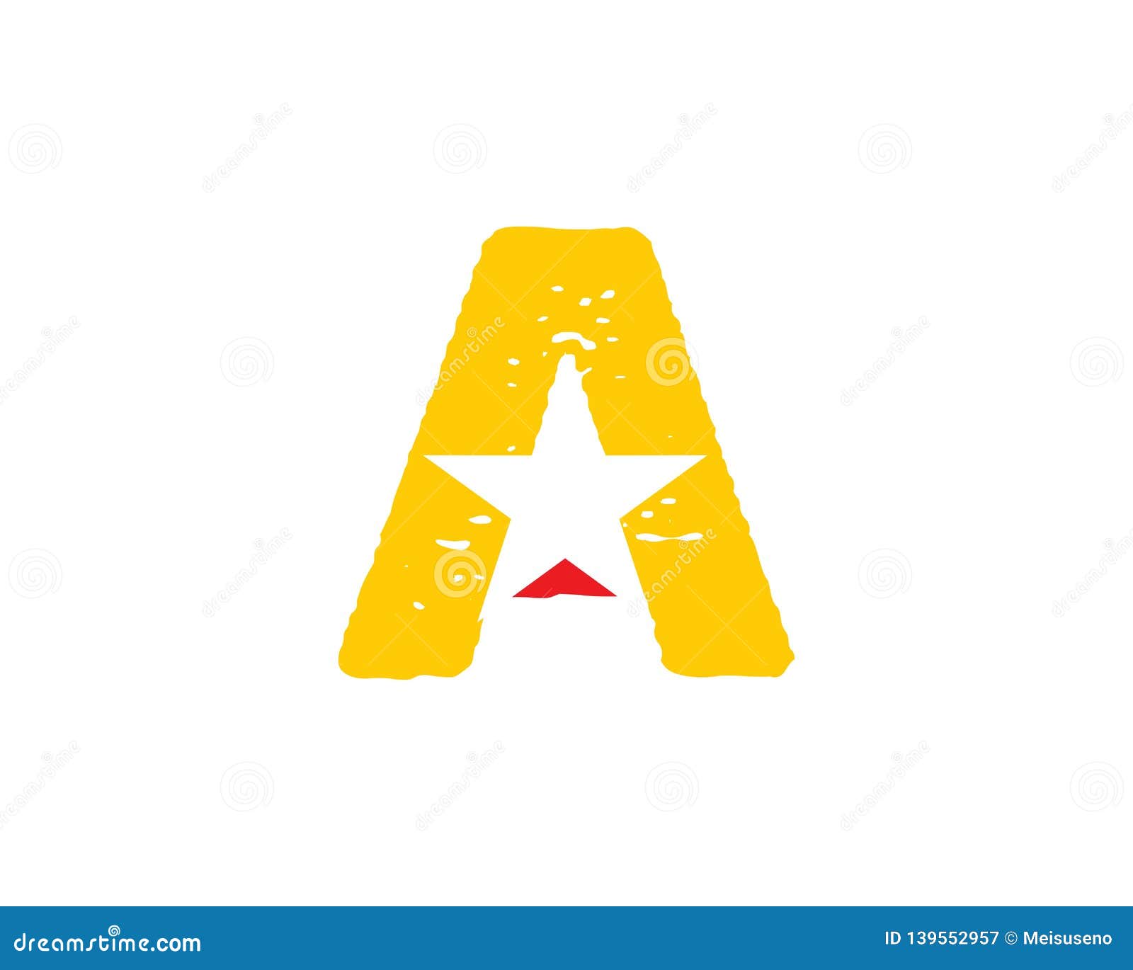 Initial Letter a Star Logo Design Stock Vector - Illustration of ...