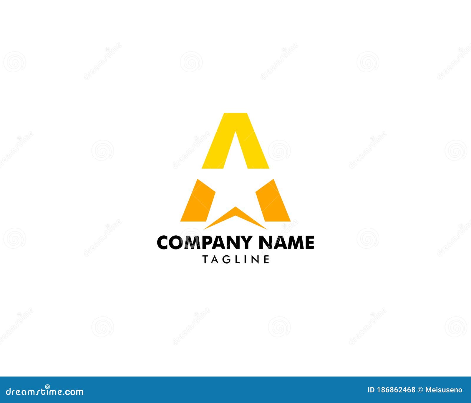 Initial Letter a Star Logo Design Stock Vector - Illustration of ...